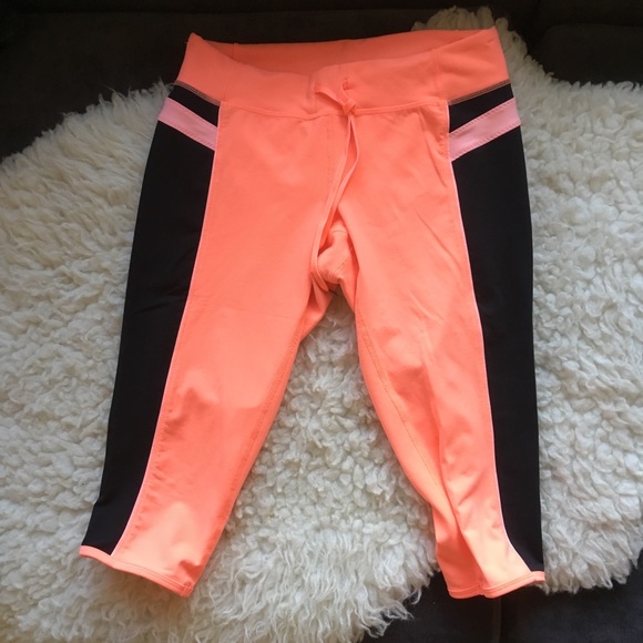 lululemon athletica | Pants & Jumpsuits | Lululemon Neon Orange Heat It ...